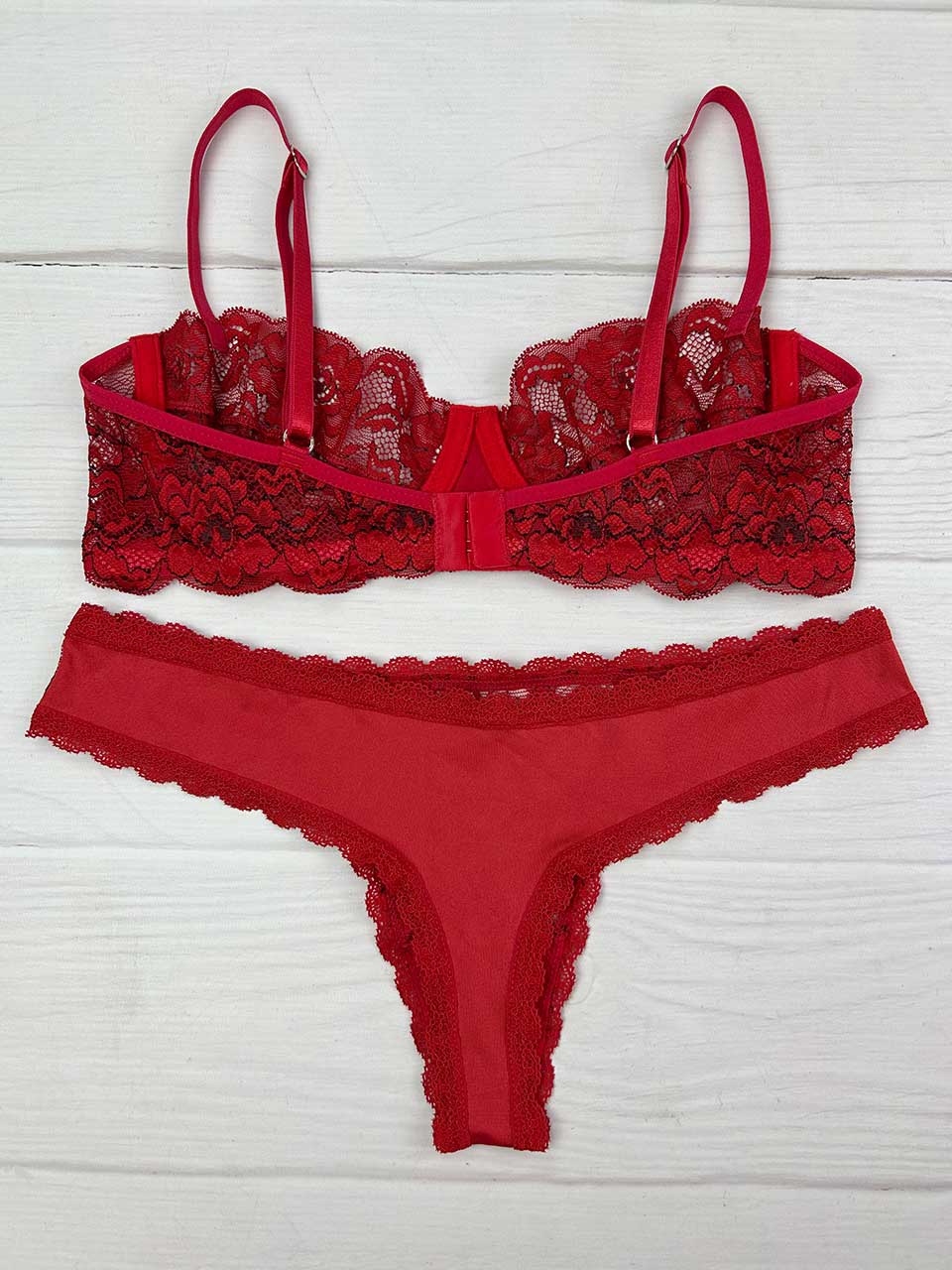 Conjunto varilla bicolor rojo – Matilde
